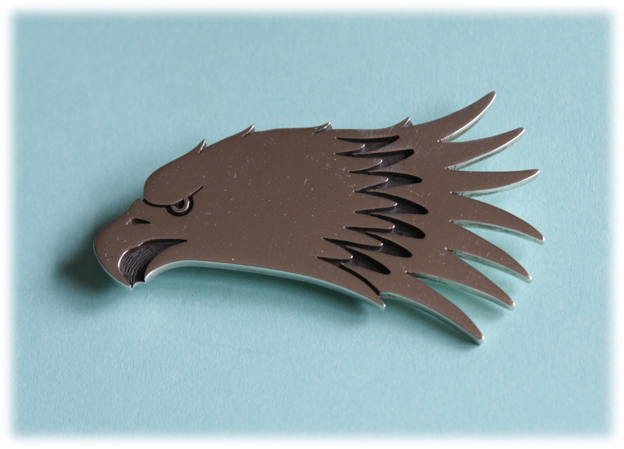 Ramon Dalangyawma Hopi Overlay Eagle Pin – Tribal Expressions